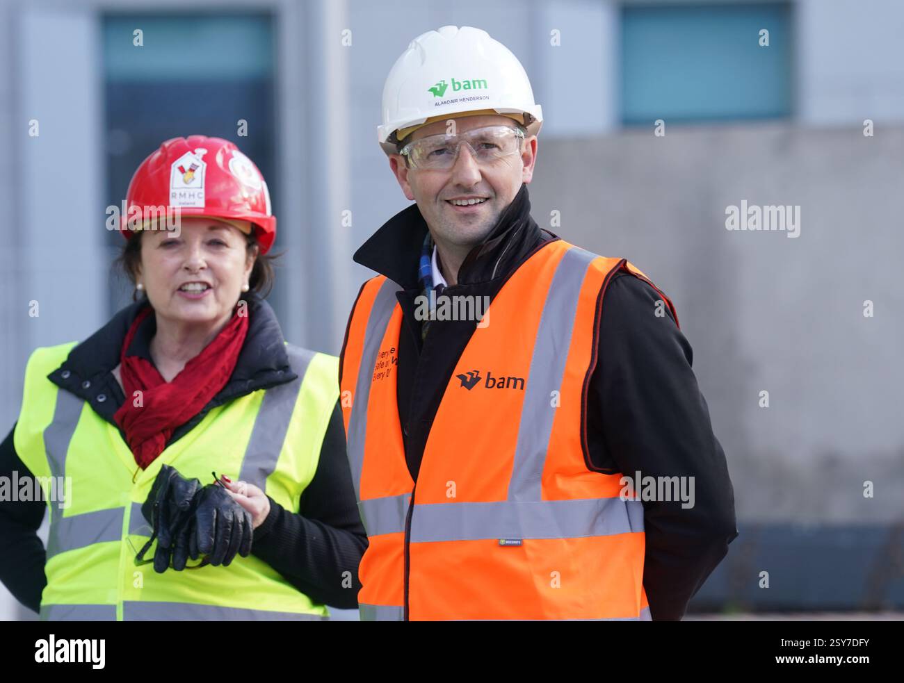 Alasdair Henderson CEO Bam Ireland outside The New Children's Hospital ...