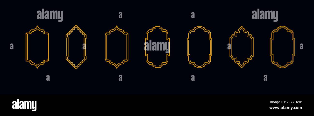 Elegant gold frame designs featuring various shapes and styles for ...