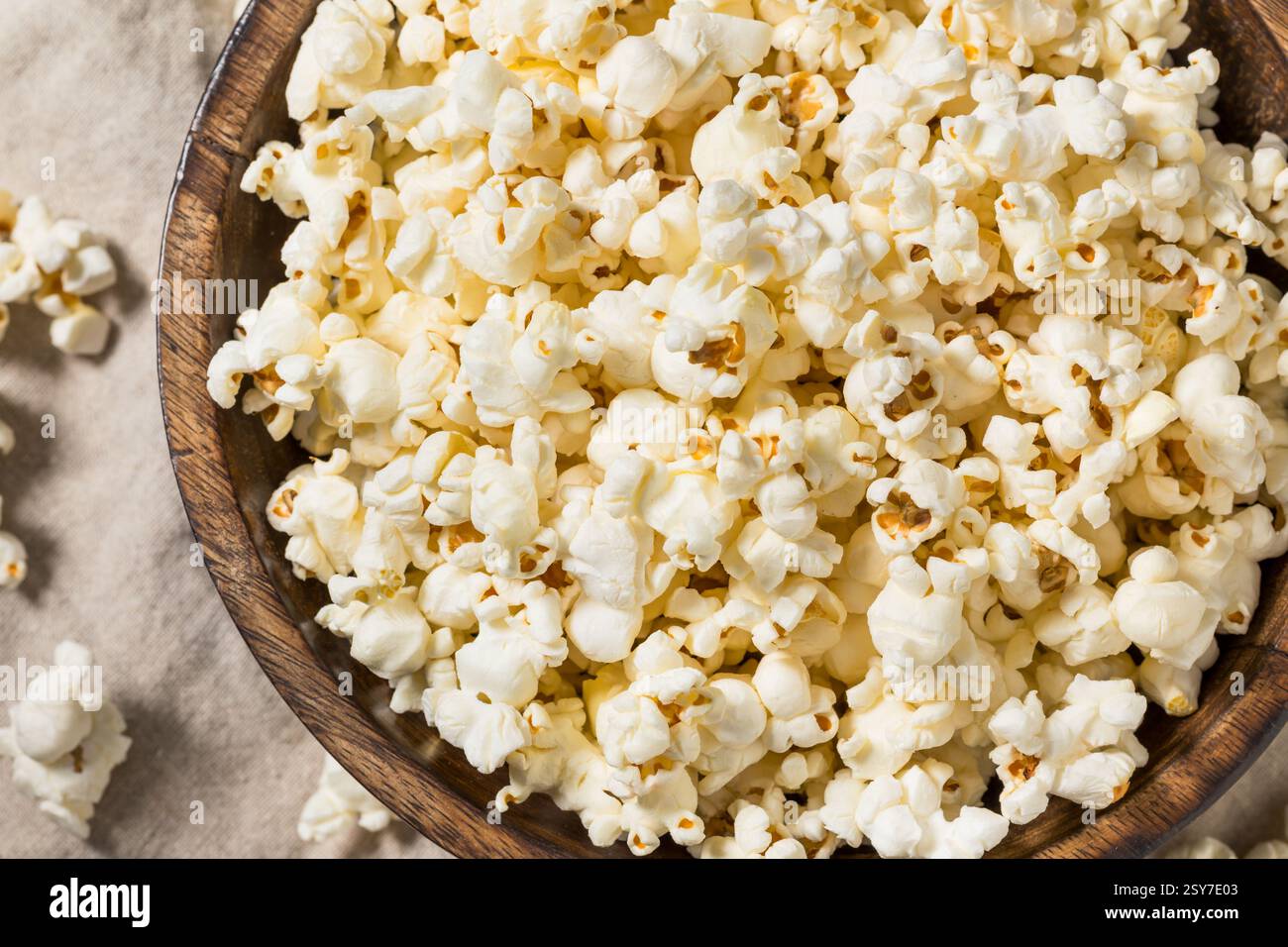 Homemade Healthy Butter Popcorn with Sea Salt Stock Photo - Alamy