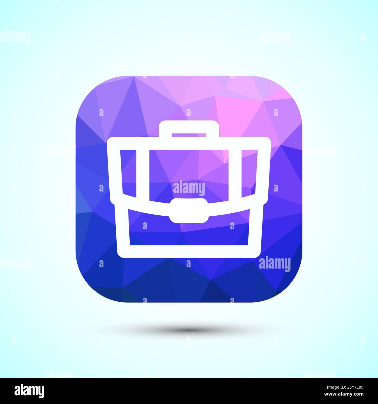 Briefcase icon design illustration, bag icon for apps and websites, low ...
