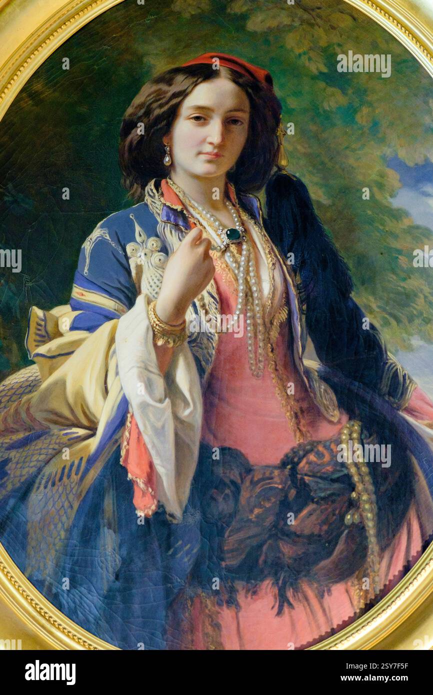 Catherine Branicki dressed as a Turk, Francis Xavier Winterhalter ...