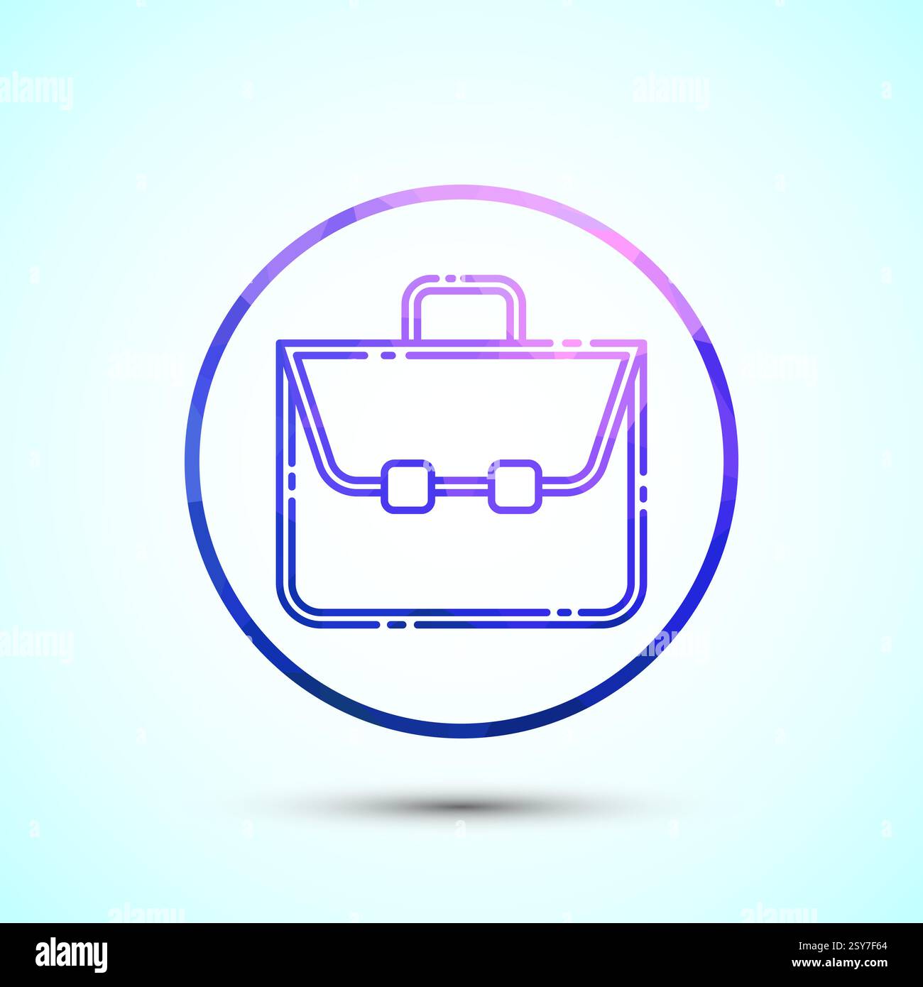 Briefcase icon design illustration, bag icon for apps and websites, low ...
