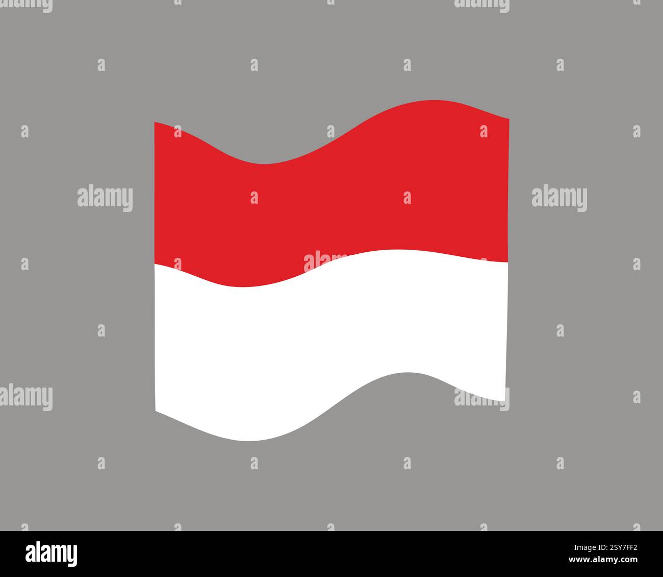 Flag of Monaco. National symbol in official colors. Template icon ...