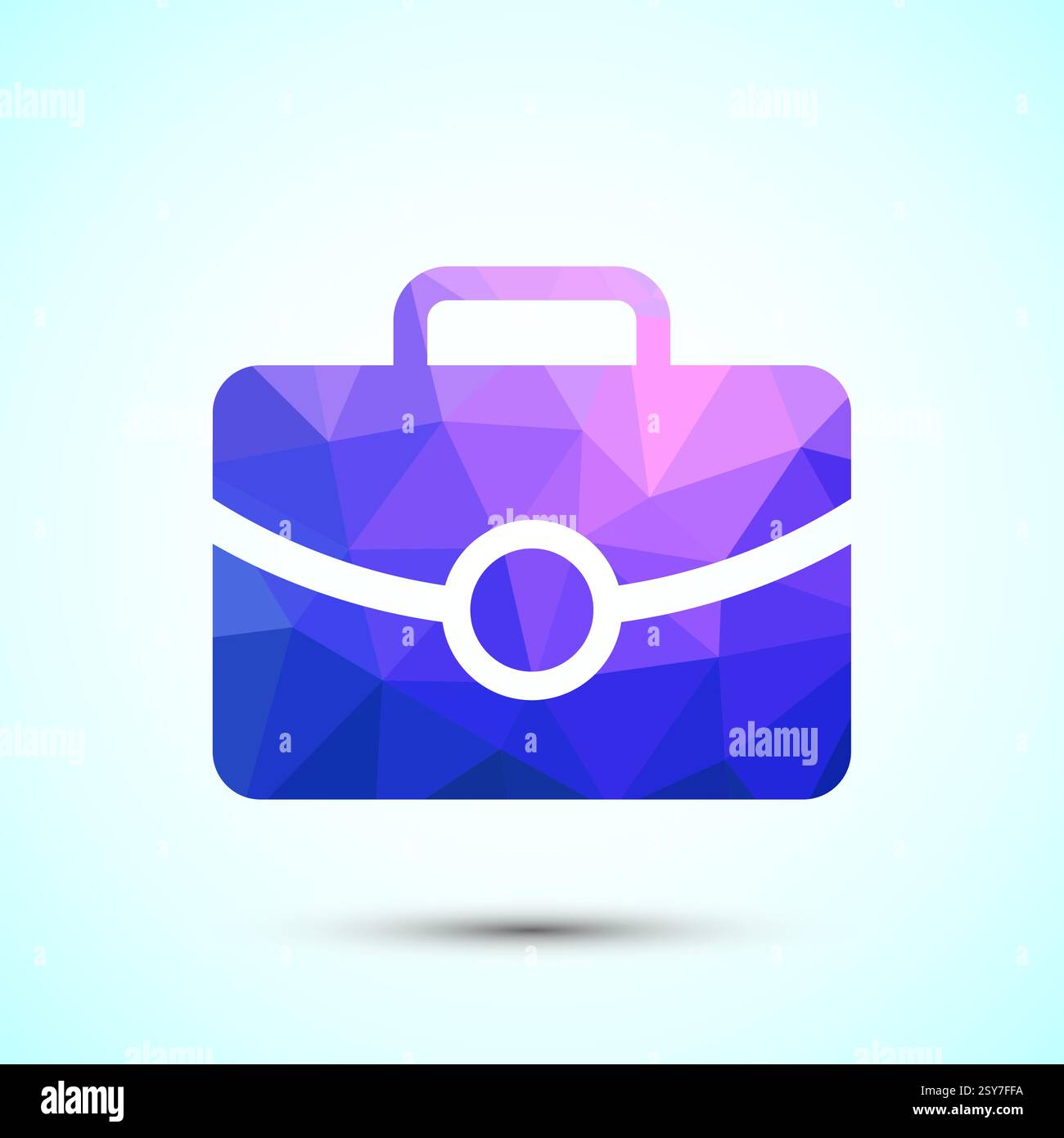 Briefcase icon design illustration, bag icon for apps and websites, low ...