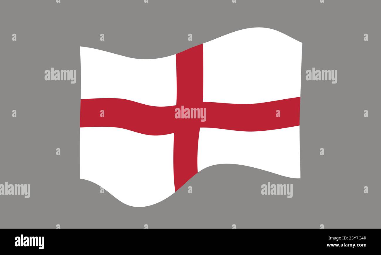 Flag of England. English national symbol in official colors. Template ...