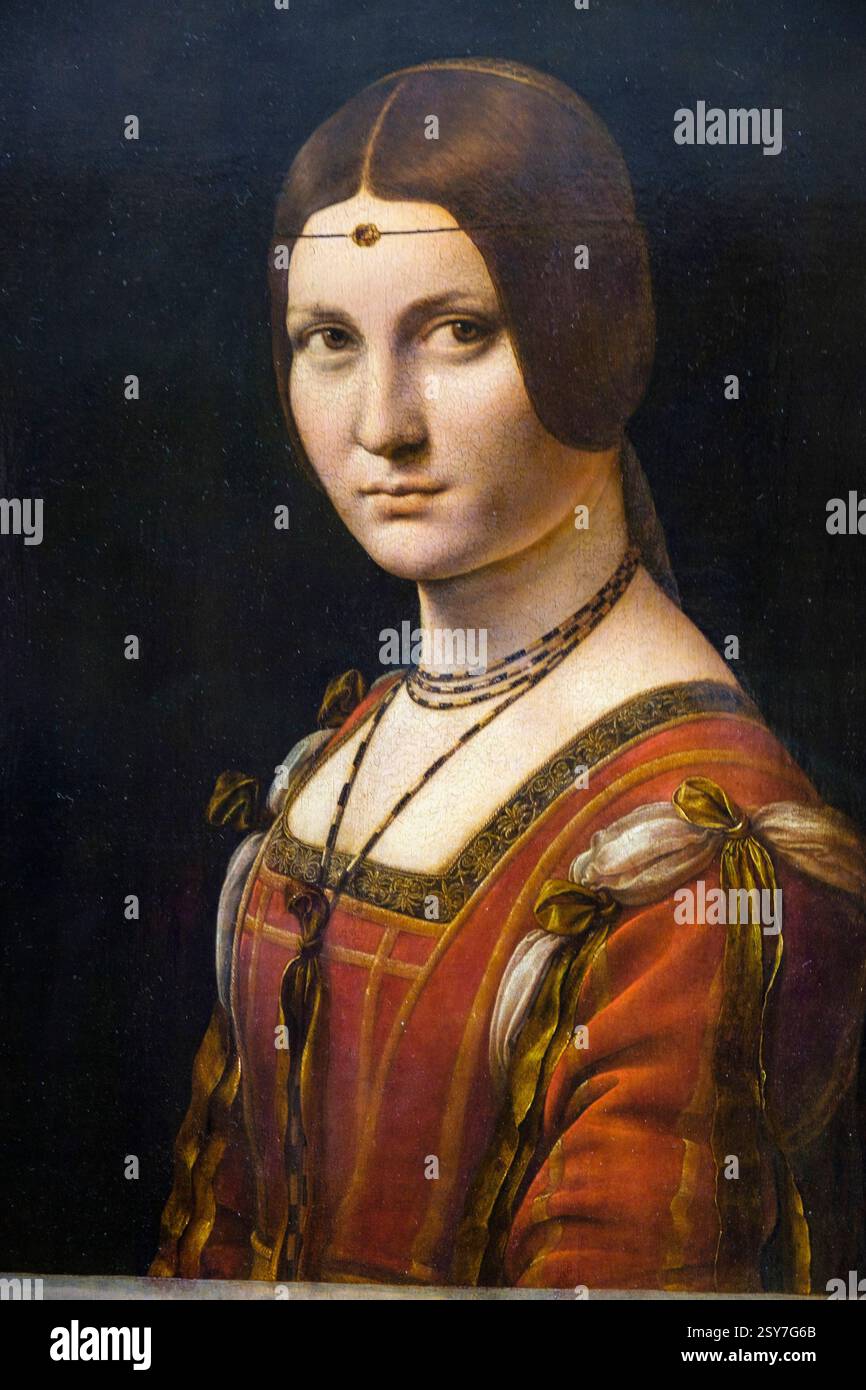 La belle ferronière , portrait of the Renaissance,Leonardo da Vinci ...