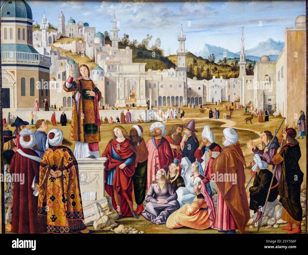 St Stephen’s preaching in Jerusalem, vittore Carpaccio, Louvre Museum ...