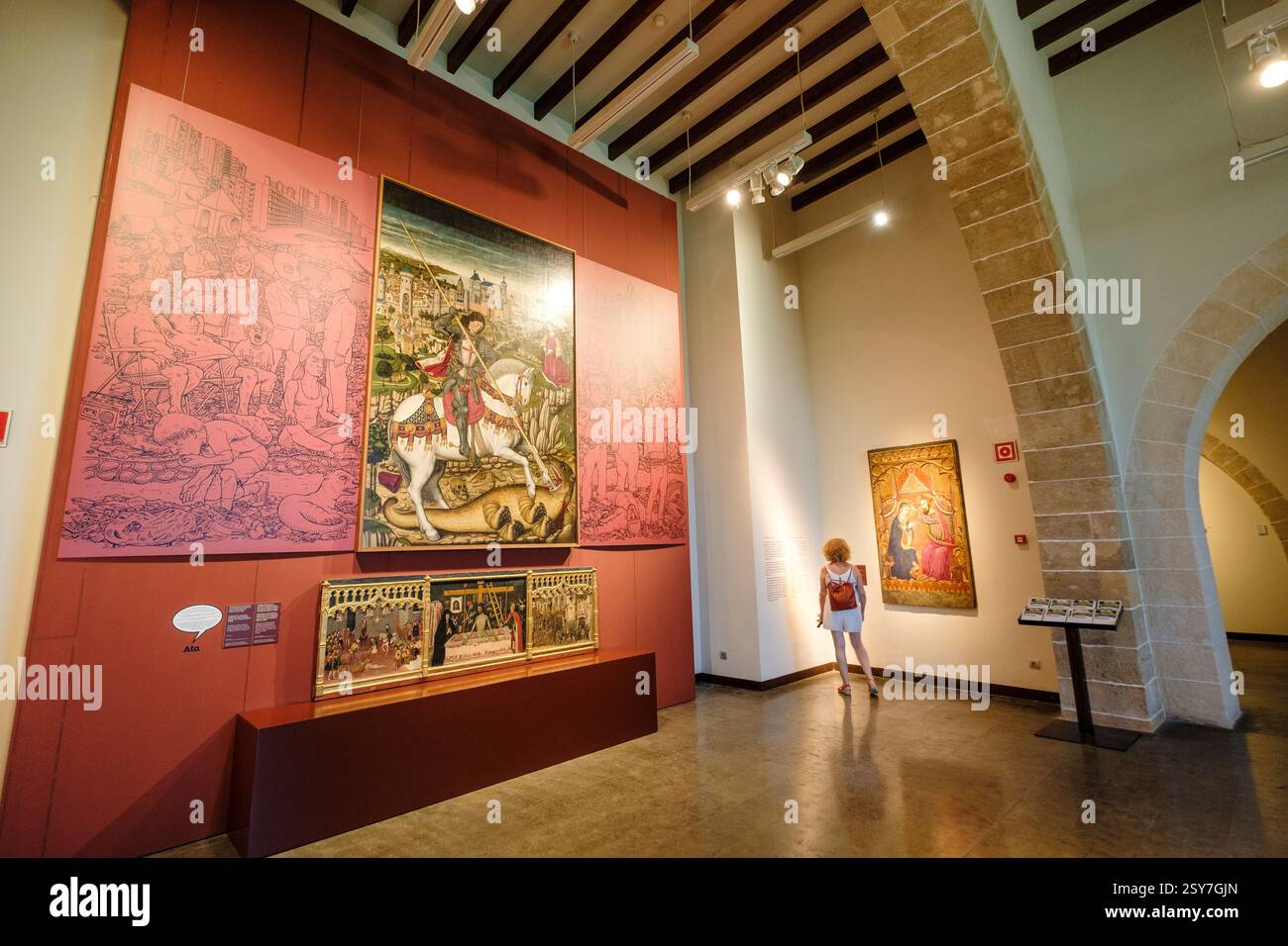 retable of Sant Jordi painted by Pere Niçard, together with the ...