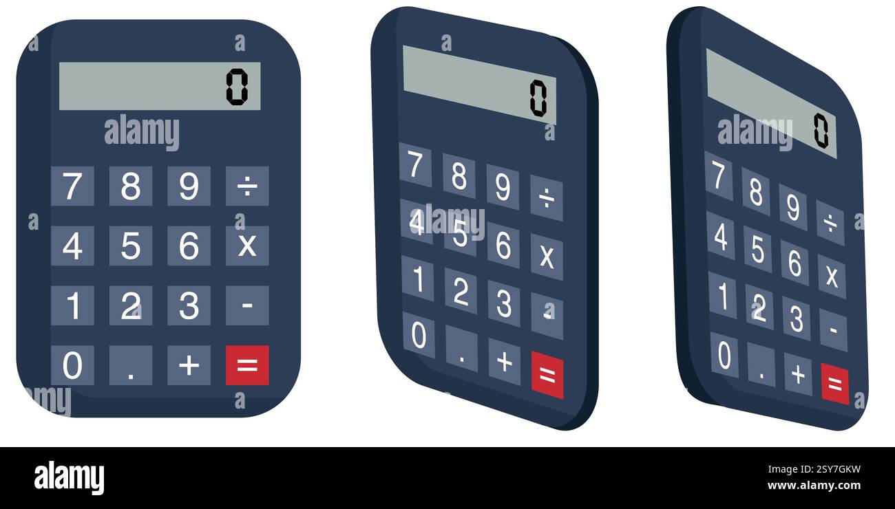 Vintage scientific calculator Stock Vector Images - Alamy