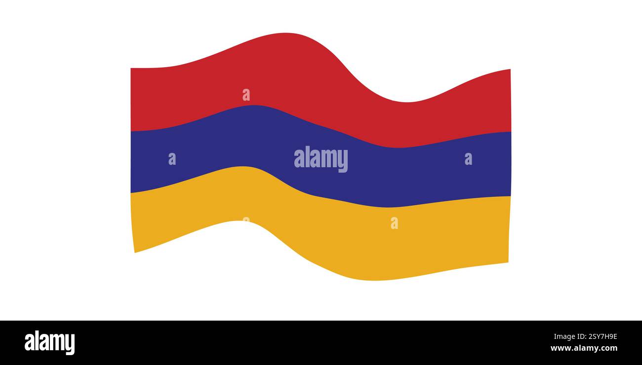 Flag of Armenia. Armenian national symbol in official colors. Template ...