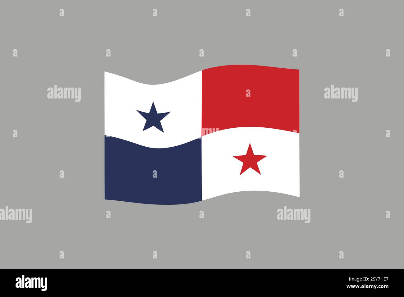 Flag of Panama. National symbol in official colors. Template icon ...