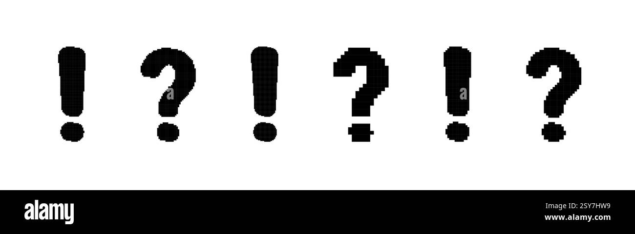 Exclamation and question marks in sequence for emphasizing importance ...
