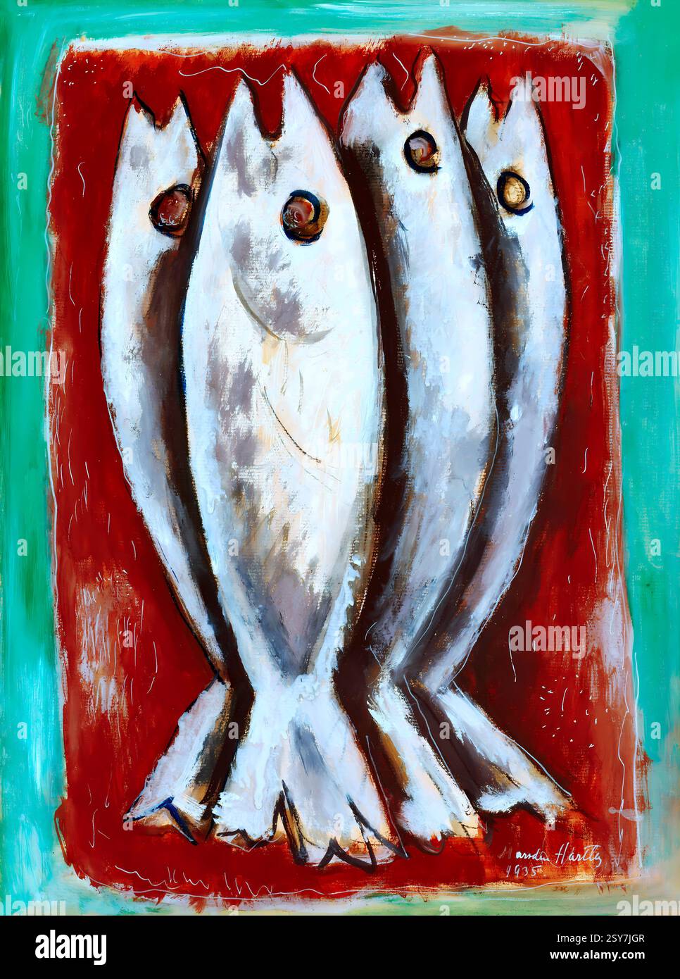 Sea Ghosts (1935) painting in high resolution by Marsden Hartley. "Sea Ghosts" (1935) by Marsden ...