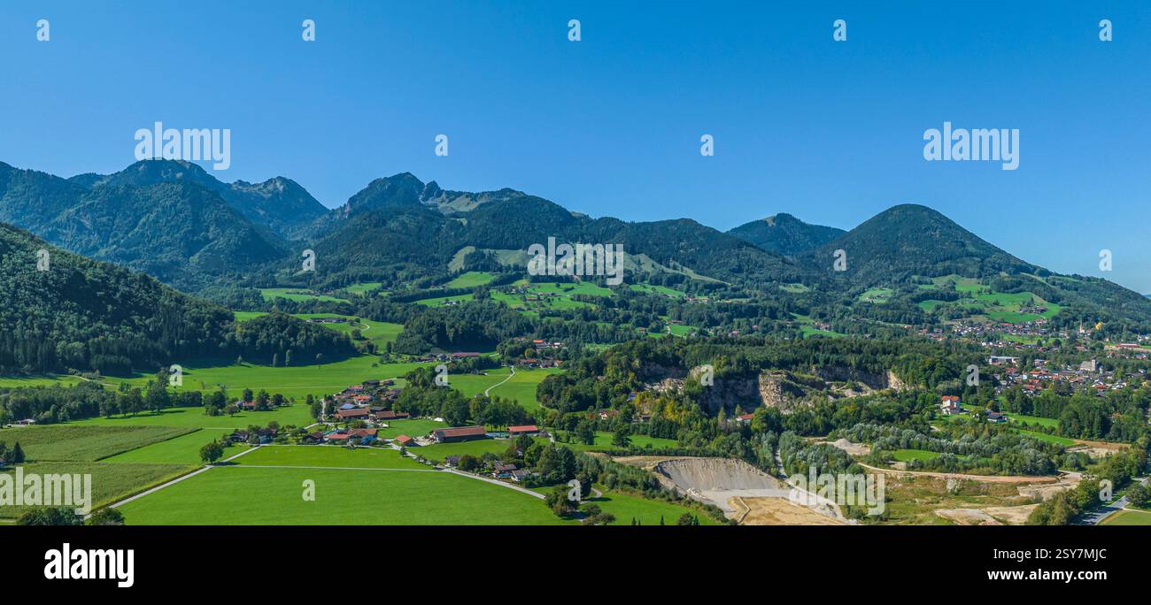 The Upper Bavarian Inn Valley around the municipality of Flintsbach in ...
