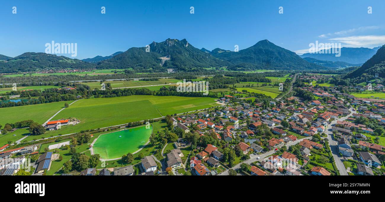 The Upper Bavarian Inn Valley around the municipality of Flintsbach in ...