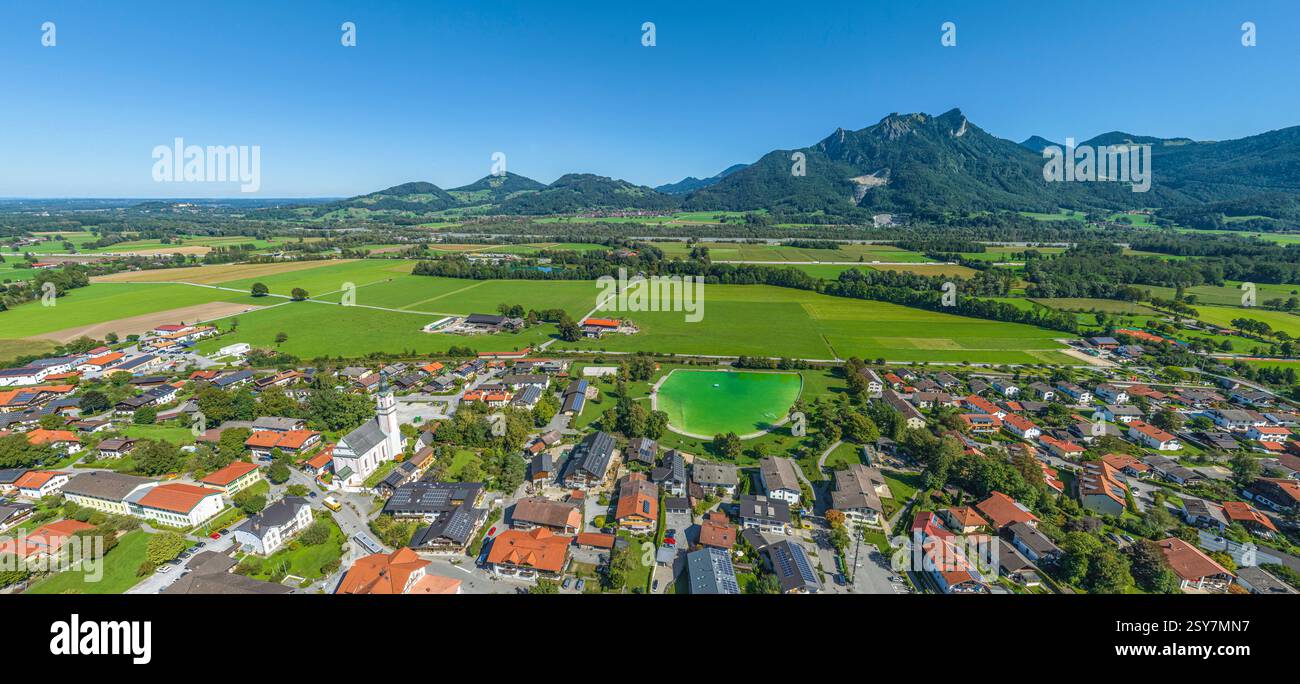 The Upper Bavarian Inn Valley around the municipality of Flintsbach in ...
