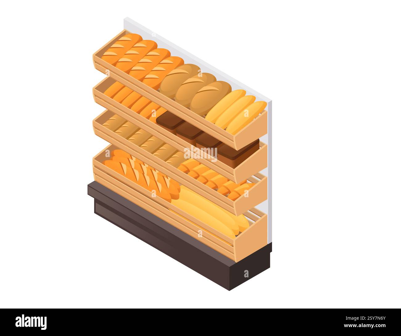 Bakery shelving Stock Vector Images - Alamy