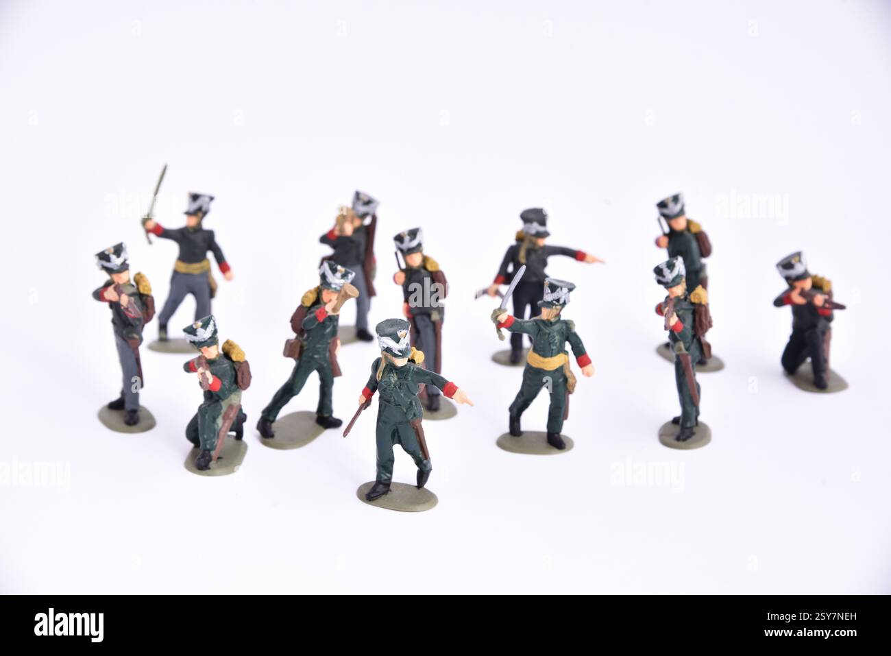 Handmade plastic toy, assembled, glued and painted. Historical Austrian ...