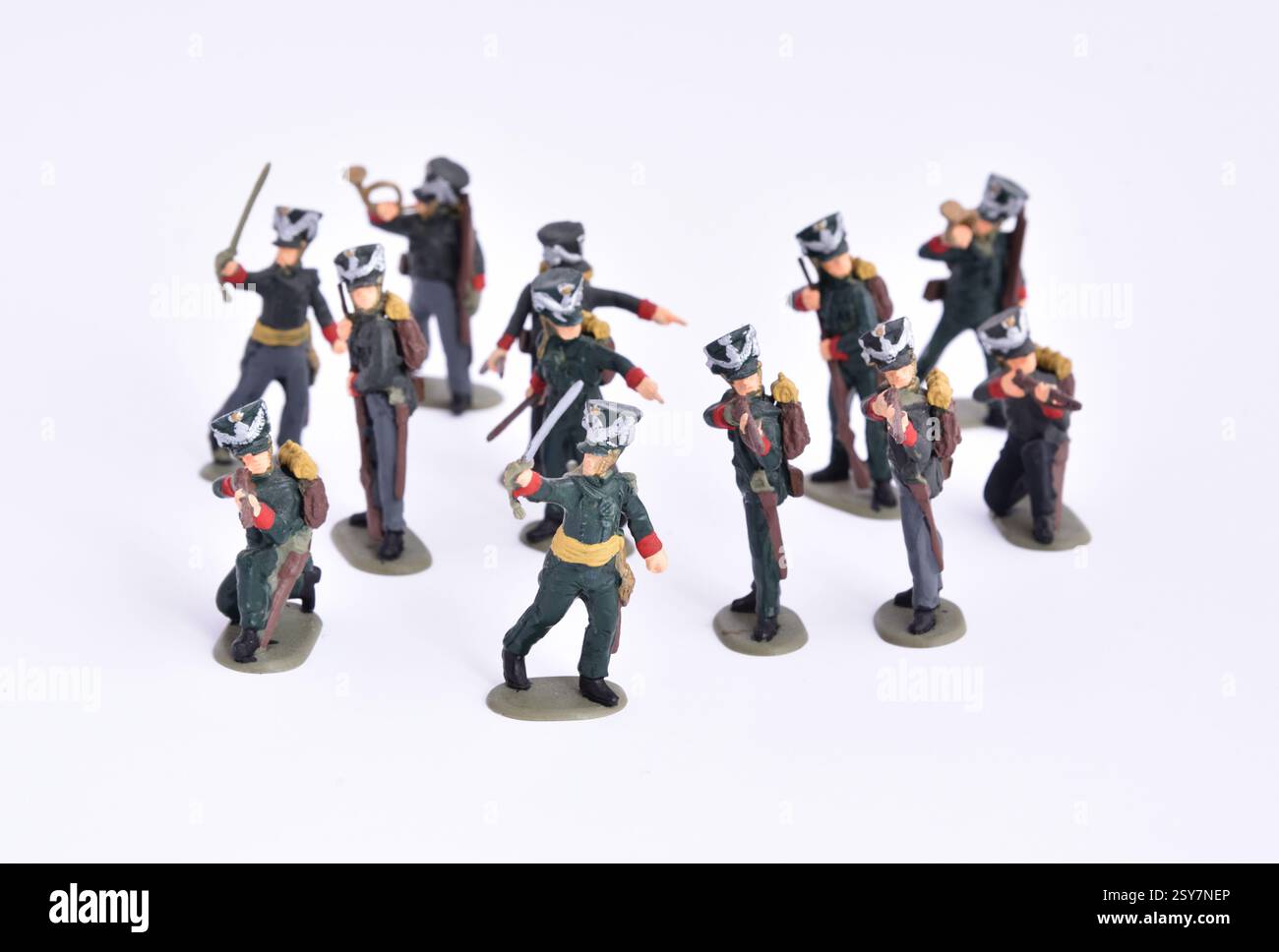 Handmade plastic toy, assembled, glued and painted. Historical Austrian ...