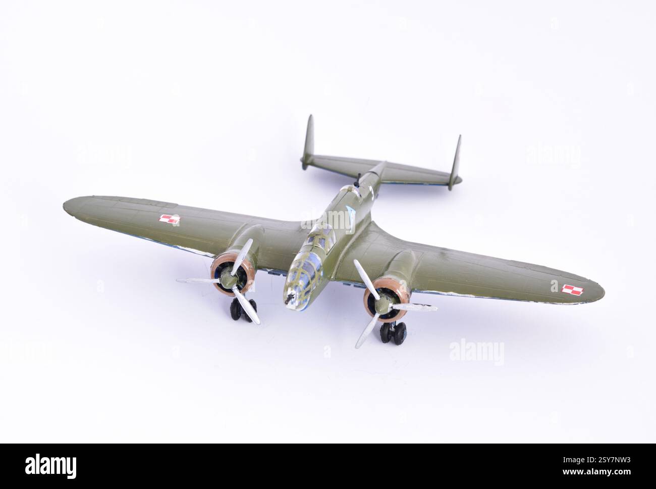 Plastic toy, completed and painted model for gluing. Historical Polish ...