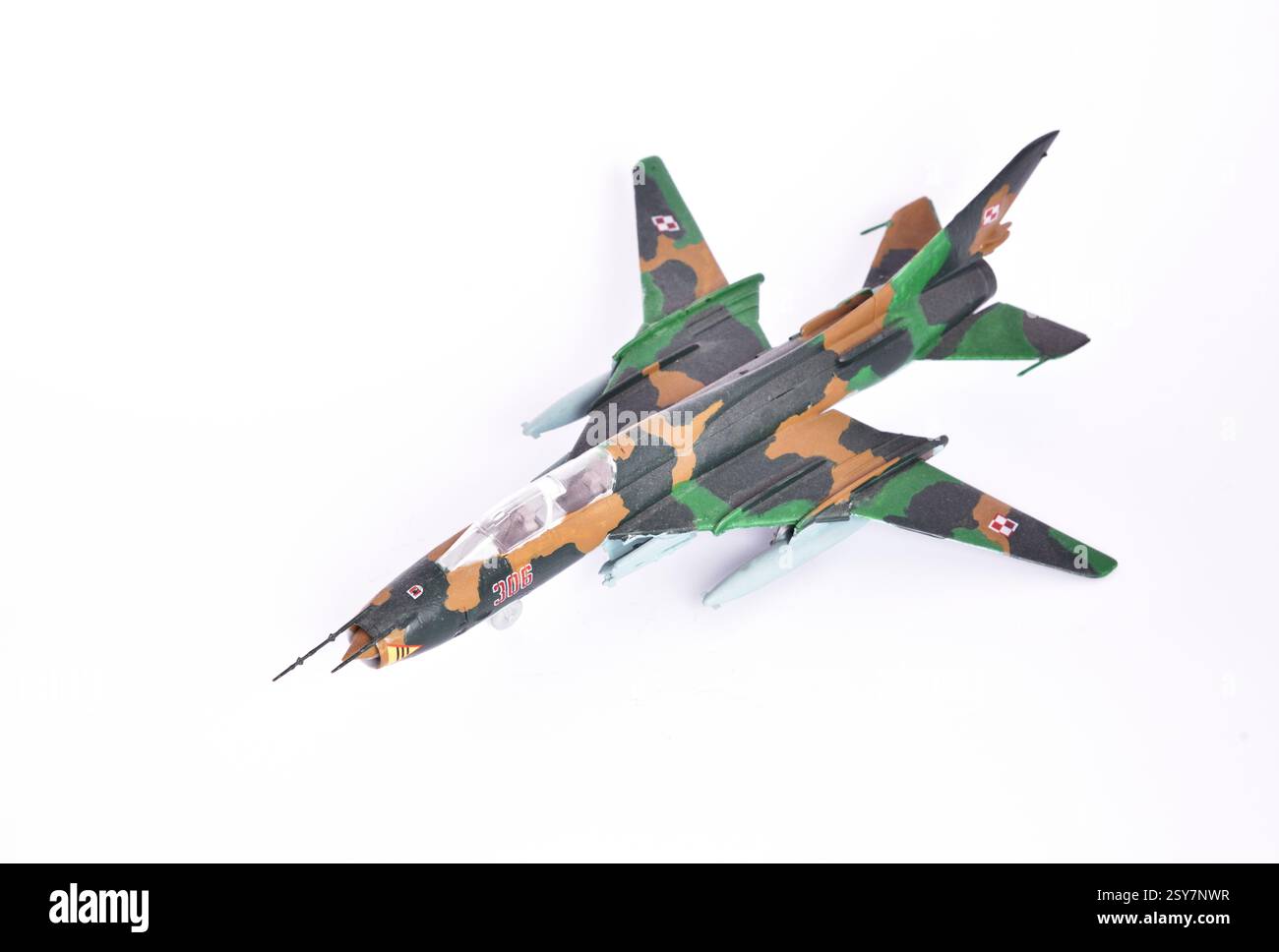 Plastic toy, completed and painted model for gluing. Russian plane SU ...
