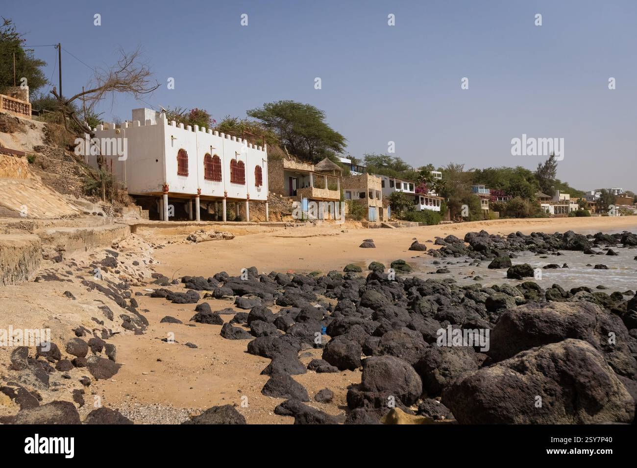 Beautiful Atlantic ocean beach in Popenguine-Ndayane town in Senegal ...