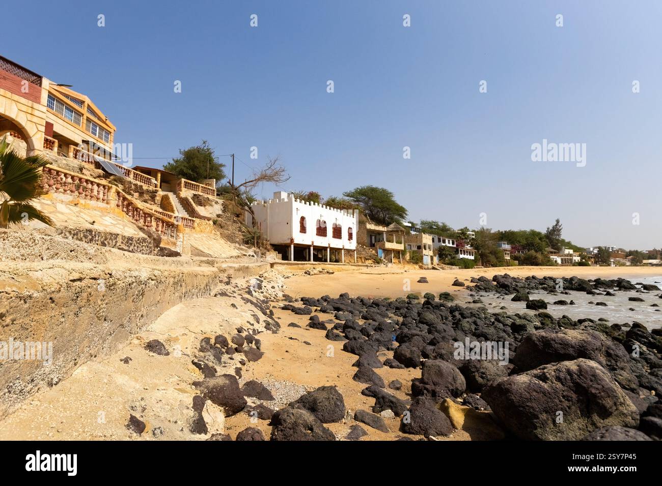 Beautiful Atlantic ocean beach in Popenguine-Ndayane town in Senegal ...