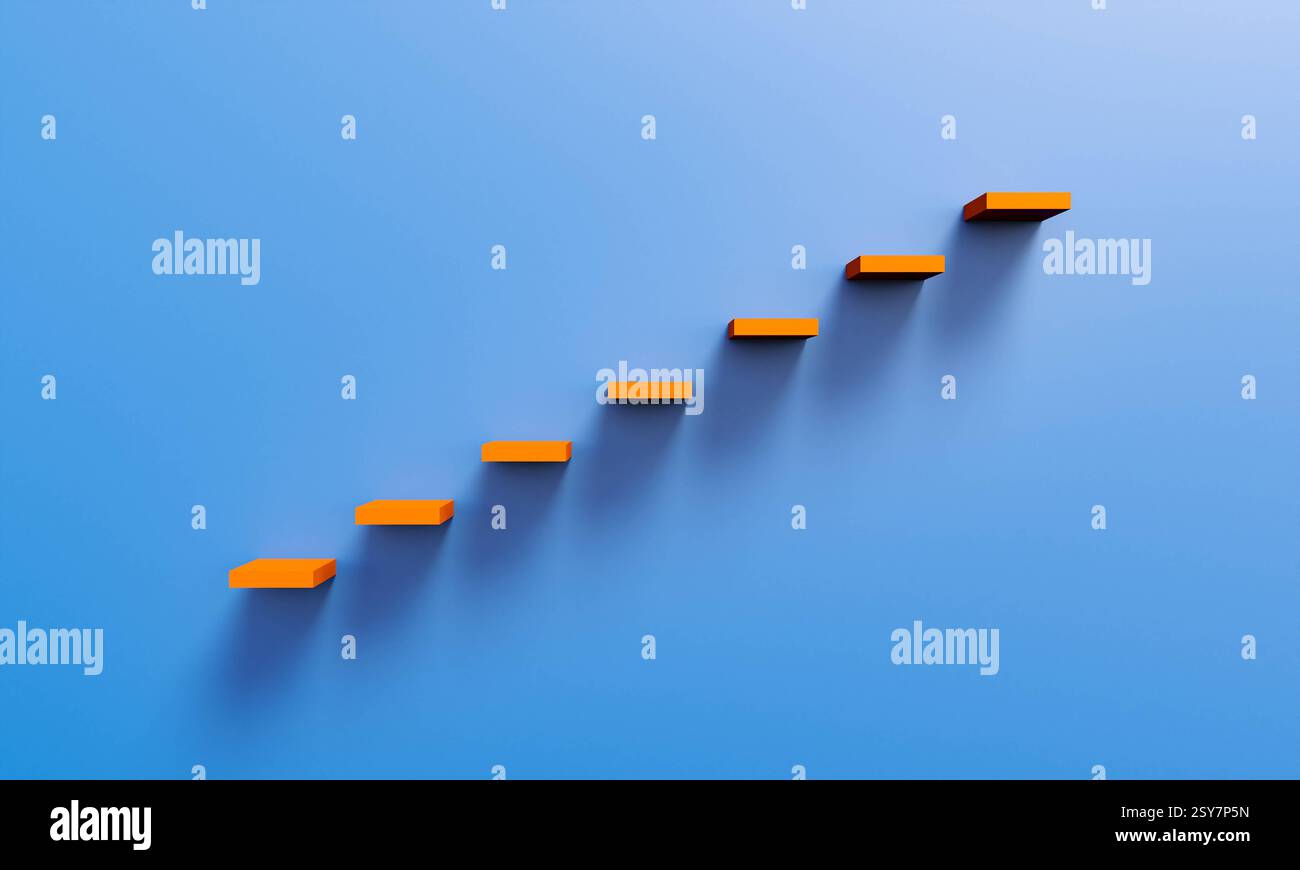 Steps upwards that come out of a wall. Steps upwards that come out of a ...
