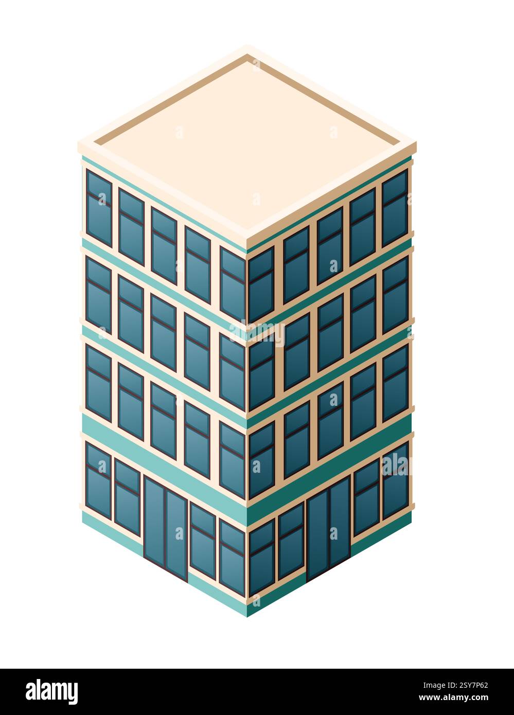 Modern multi story office Stock Vector Images - Alamy