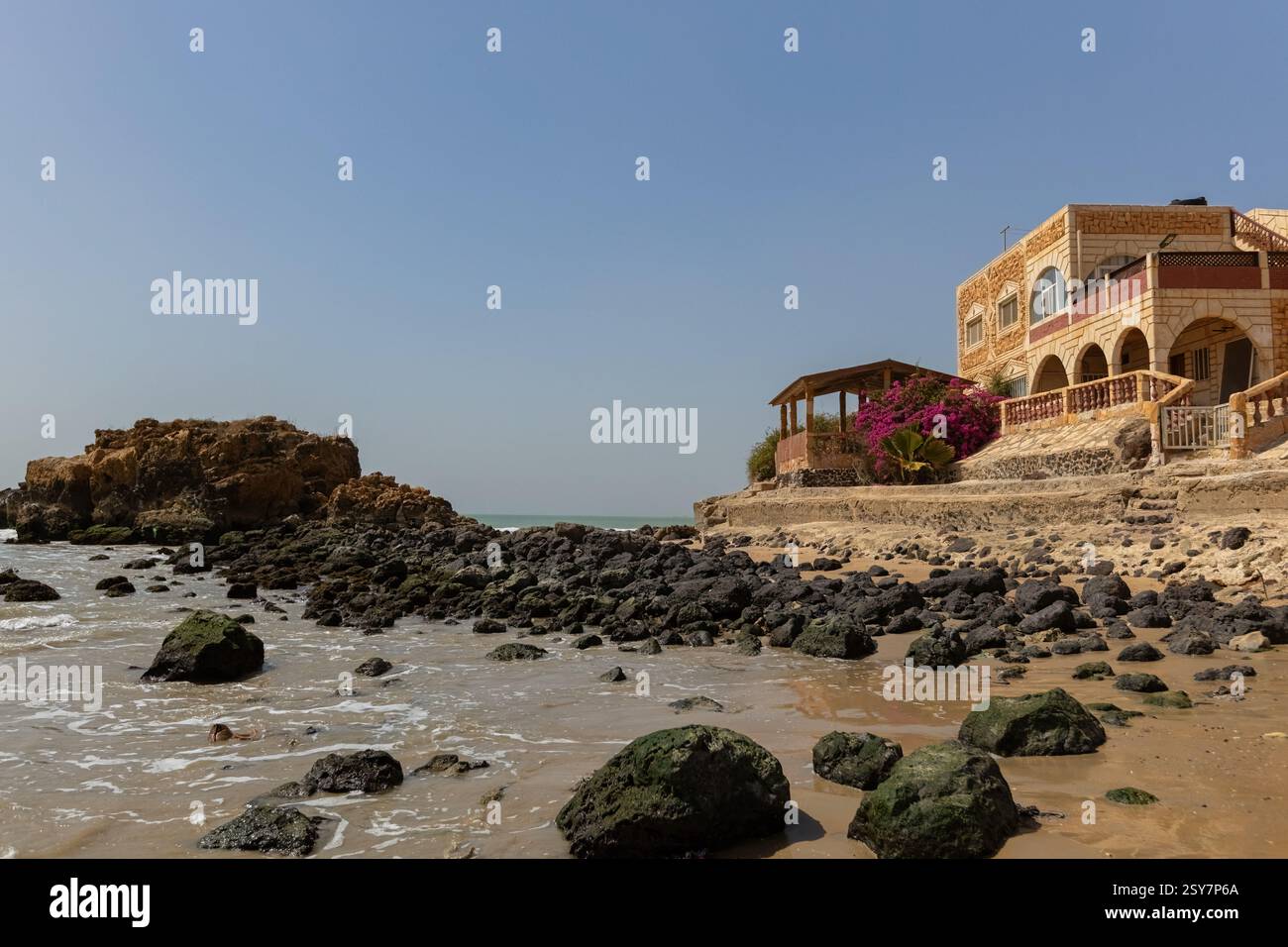 Beautiful Atlantic ocean beach in Popenguine-Ndayane town in Senegal ...