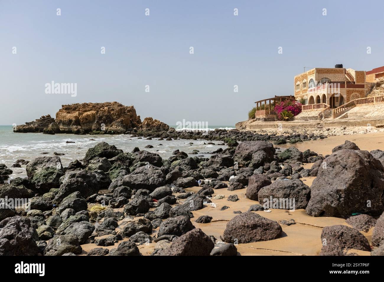 Beautiful Atlantic ocean beach in Popenguine-Ndayane town in Senegal ...