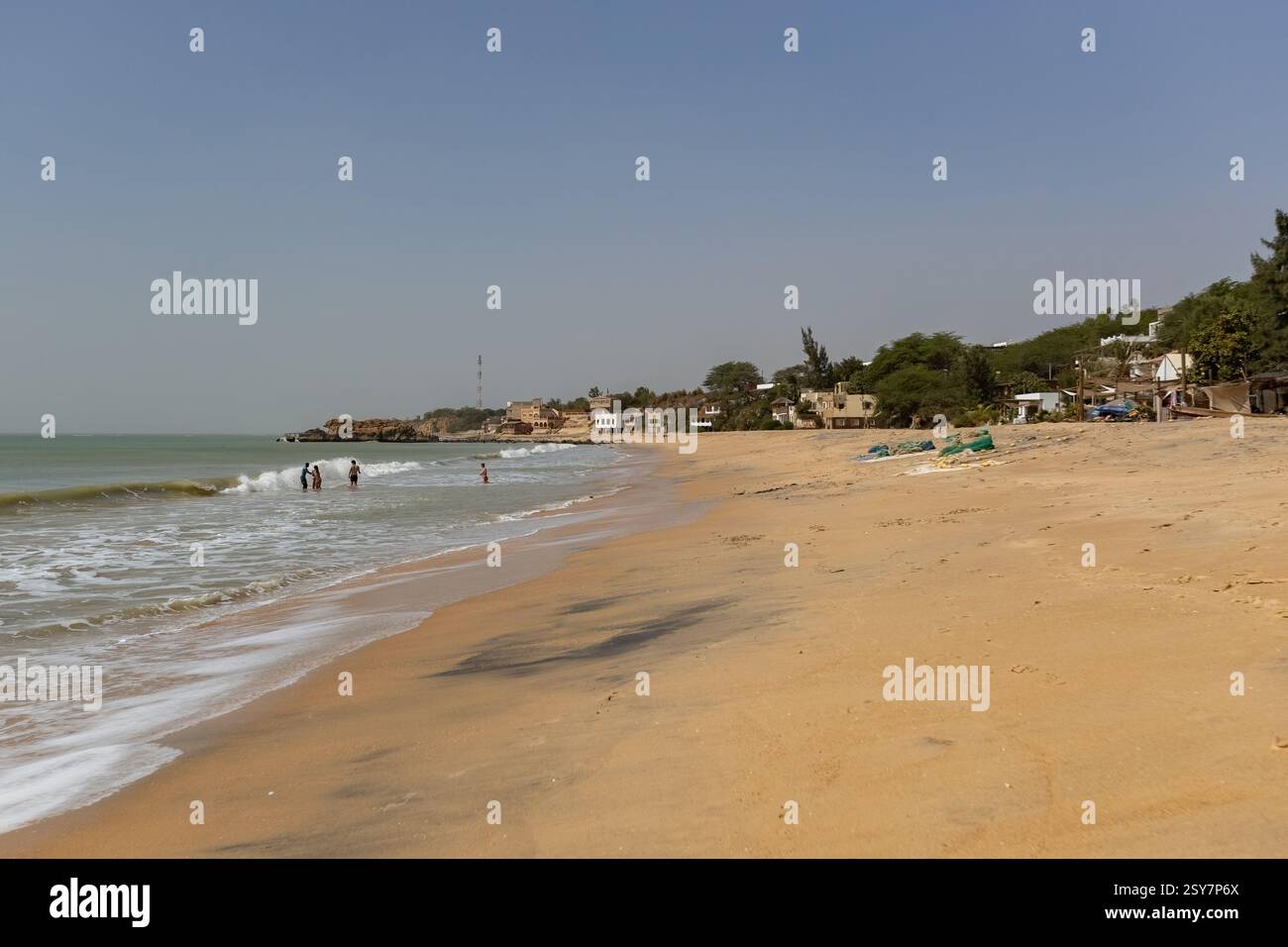 Beautiful Atlantic ocean beach in Popenguine-Ndayane town in Senegal ...