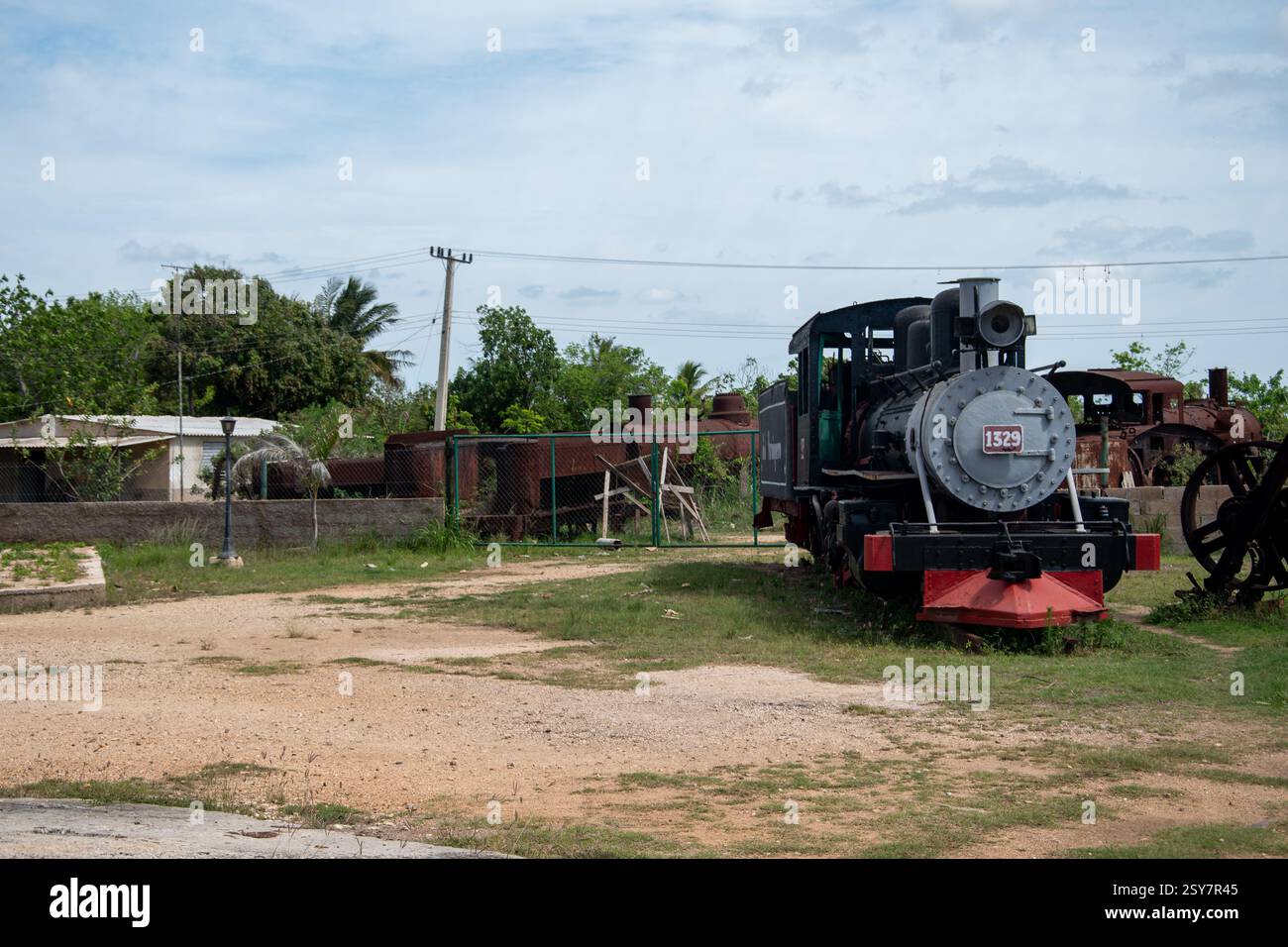 Old vintage steam engine locomotives that were used on sugar ...