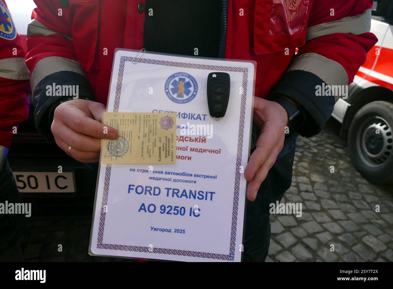 A certificate for a new reanimobile from the Ministry of Health and ...