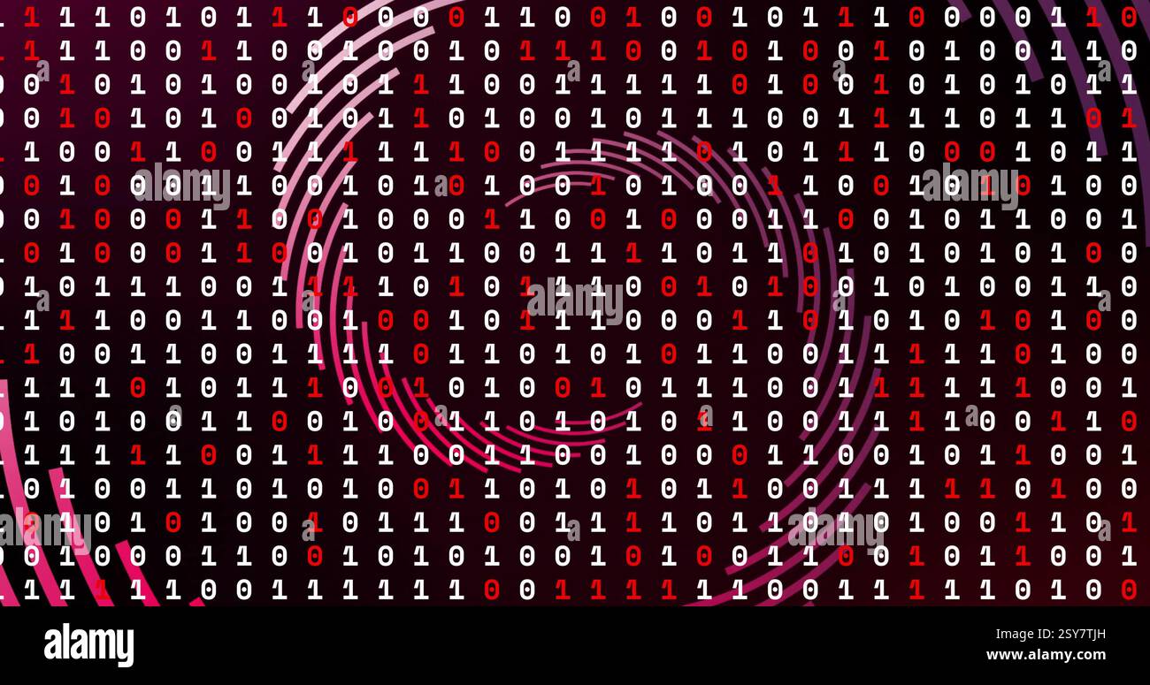 Binary data connection lines hi-res stock photography and images - Alamy