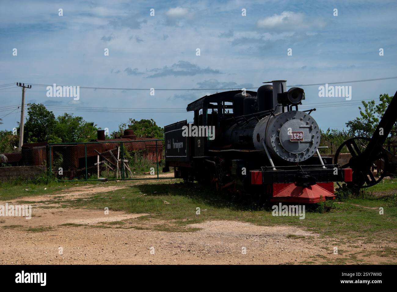 Old vintage steam engine locomotives that were used on sugar ...