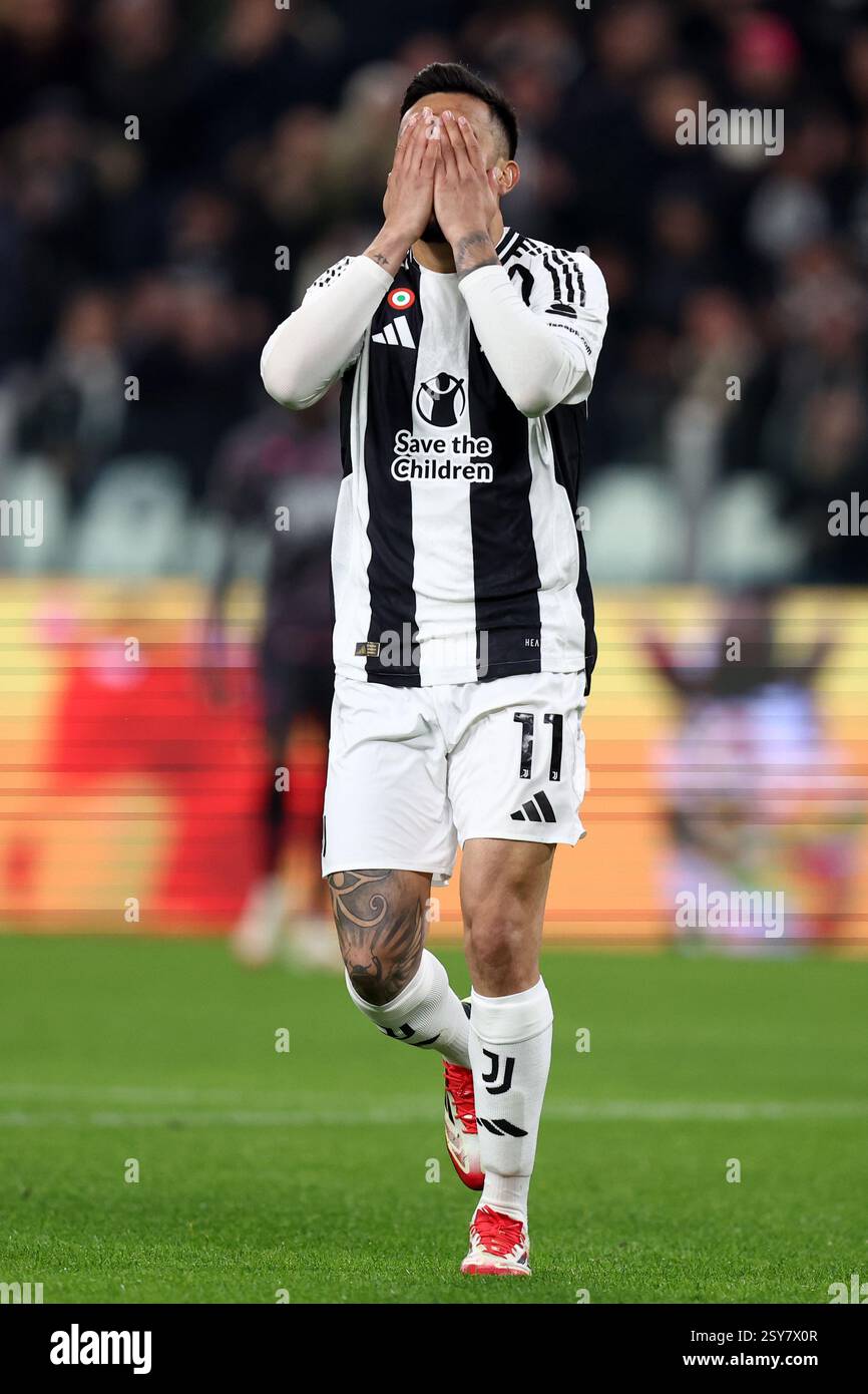 Torino, Italy. 26th Feb, 2025. Nico Gonzalez of Juventus Fc looks ...