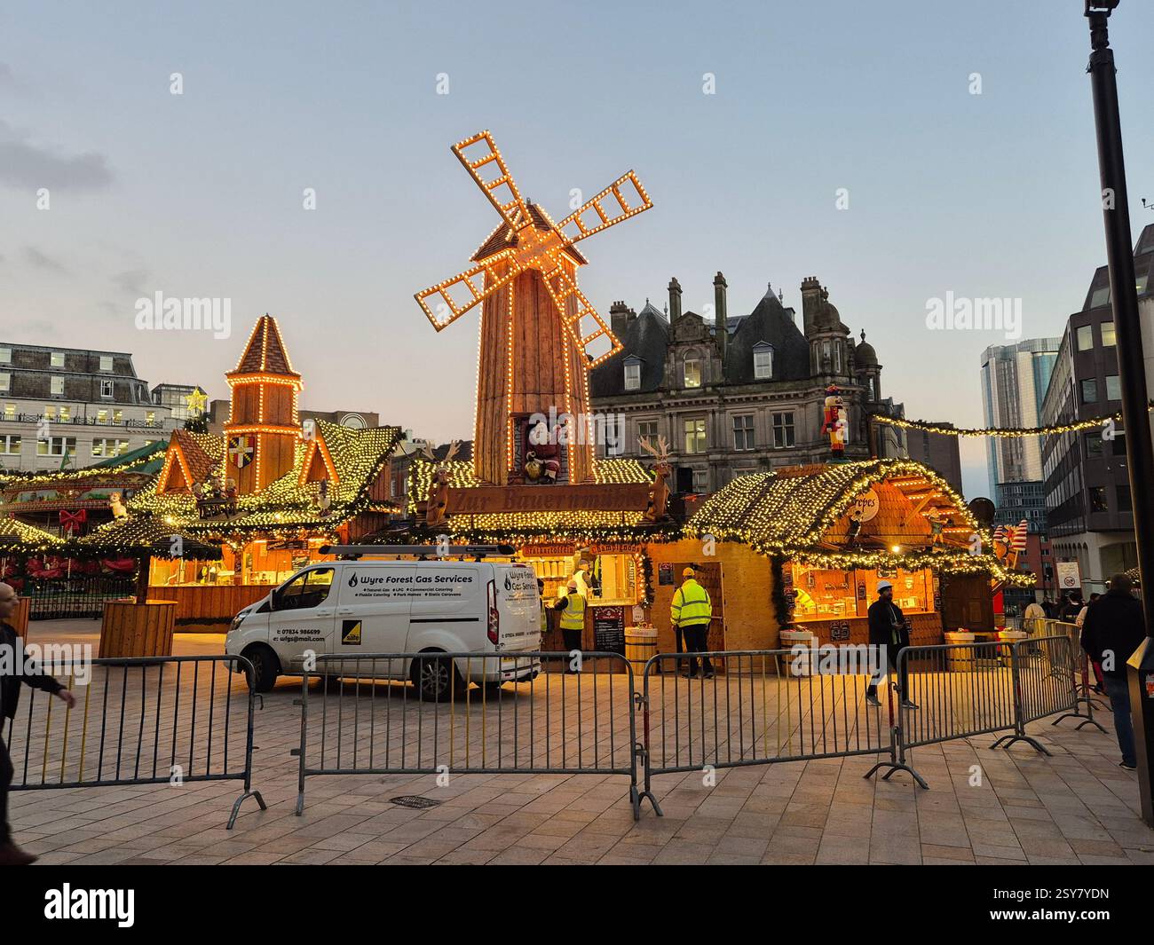 Christmas market and entertainment in Birmingham, UK Stock Photo - Alamy