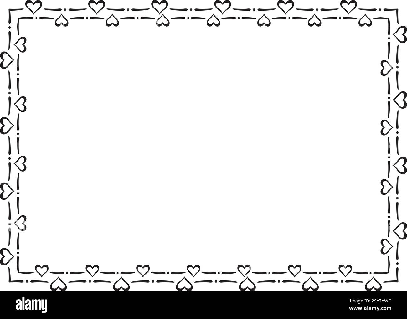 Vector illustration made with black heart silhouettes on a white ...