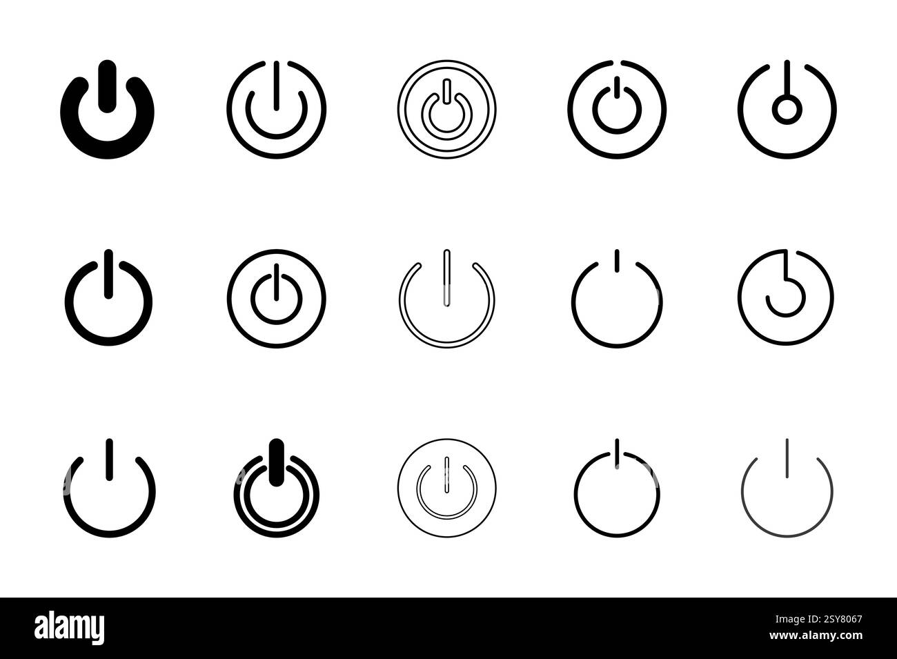 Log out icon set isolated Vector illustration Stock Vector Image & Art ...