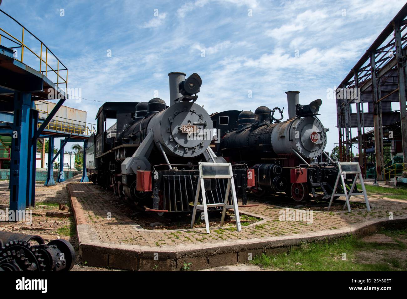 Old vintage steam engine locomotives that were used on sugar ...