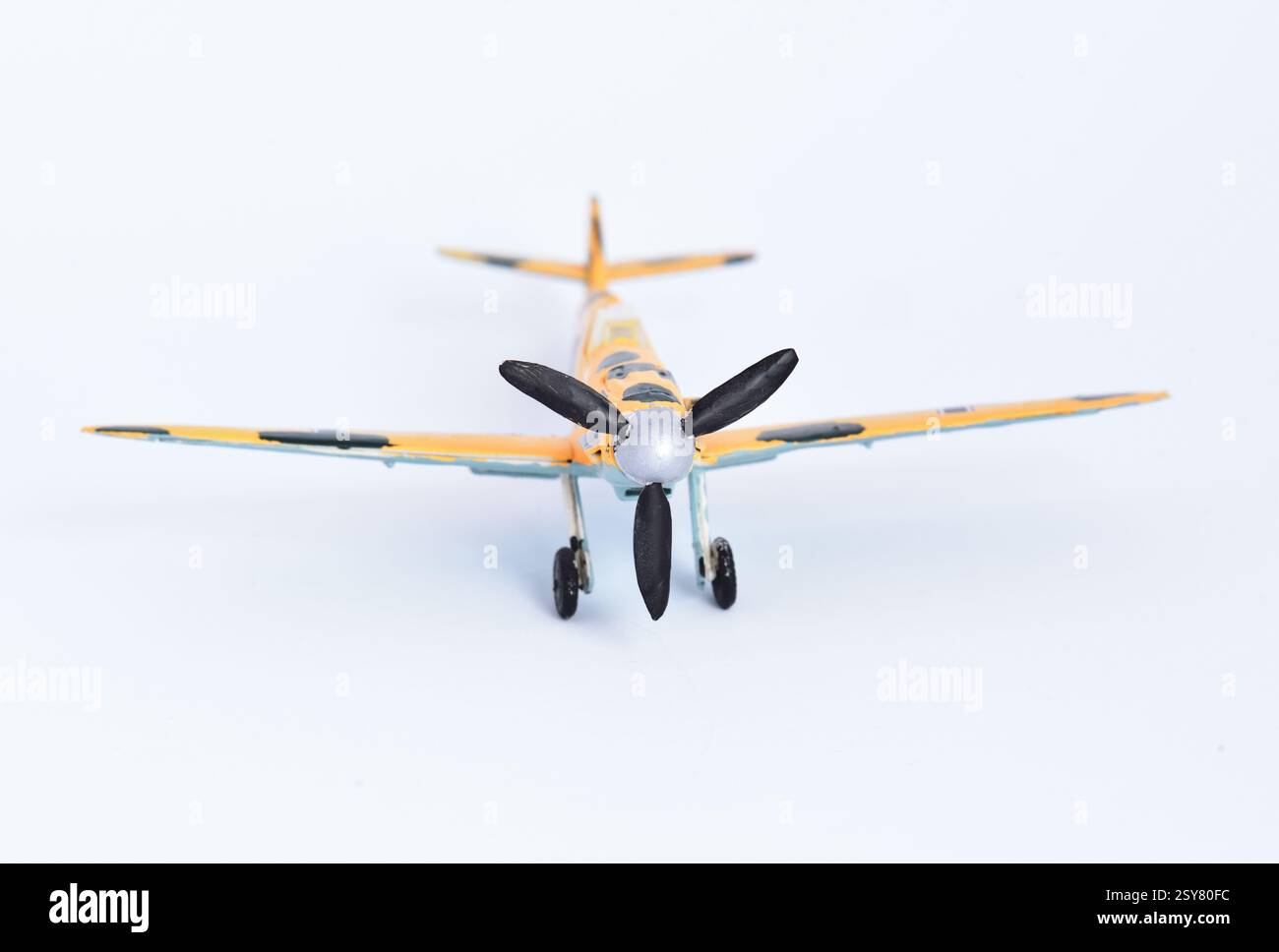 Plastic toy, completed and painted model for gluing. Historical German ...