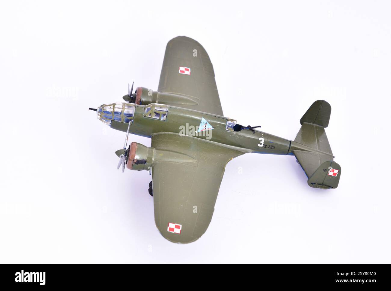 Plastic toy, completed and painted model for gluing. Historical Polish ...