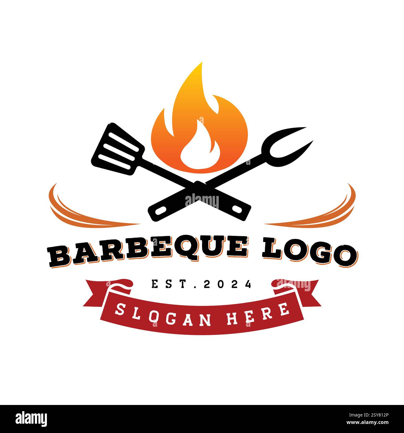 Grilled ribs logo Stock Vector Images - Alamy