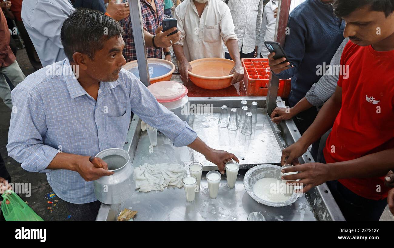 Lassi stall in Akola, Maharashtra, India in Akola, Maharashtra, India ...