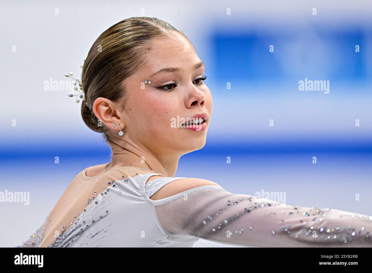 Alexandra ODMAN (SWE), during Junior Women Short Program, at the ISU ...
