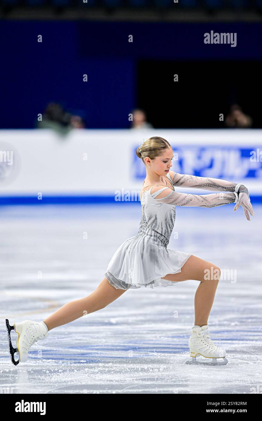 Alexandra ODMAN (SWE), during Junior Women Short Program, at the ISU ...