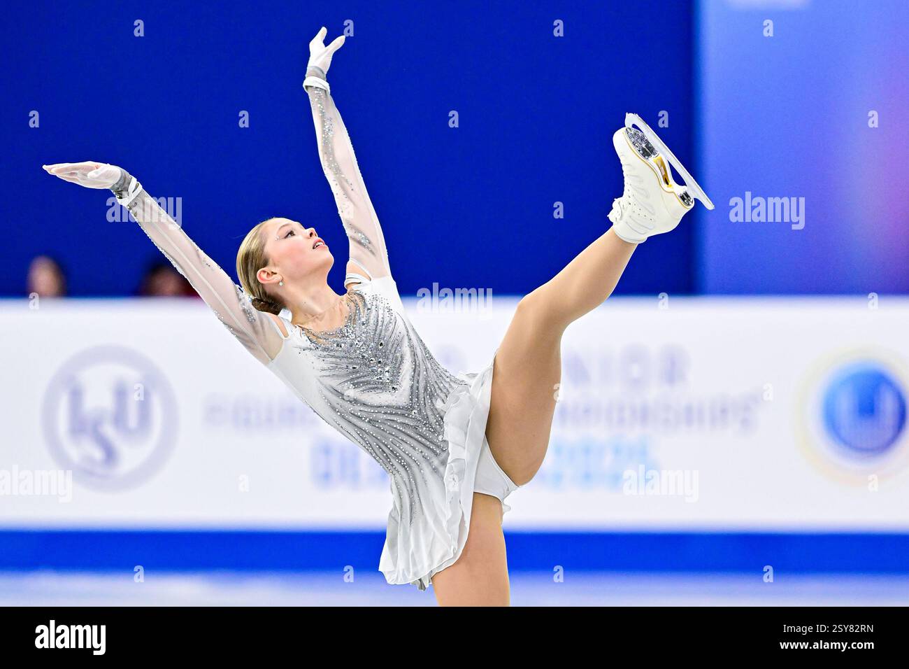 Alexandra ODMAN (SWE), during Junior Women Short Program, at the ISU ...