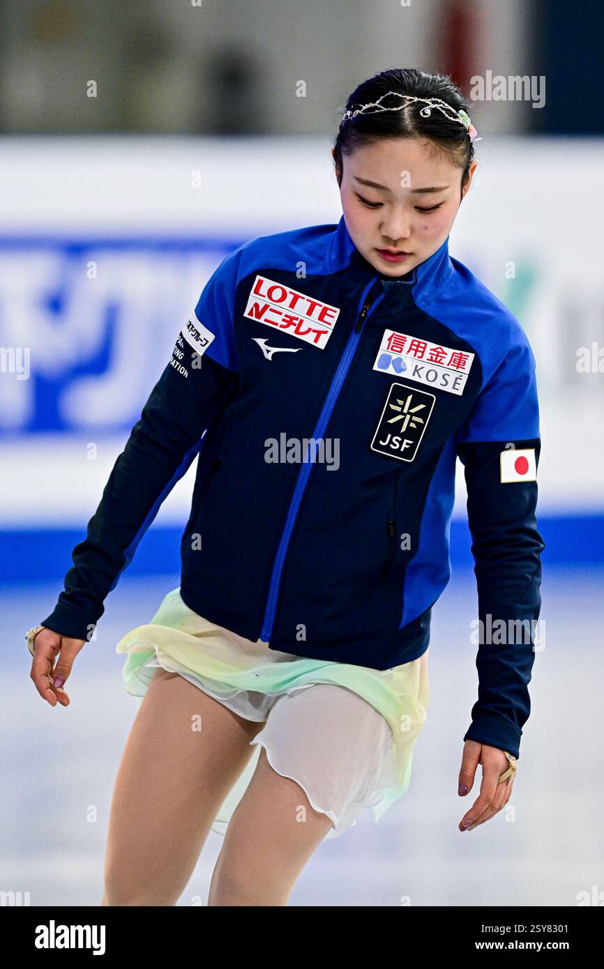 Kaoruko WADA (JPN), during Junior Women Short Program, at the ISU World Junior Figure Skating ...