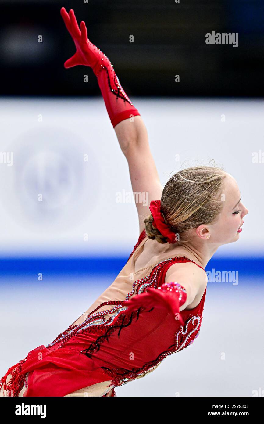 Jana HORCICKOVA (CZE), during Junior Women Short Program, at the ISU ...